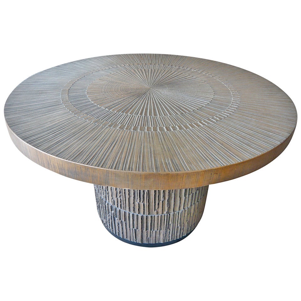 Forms+Surfaces "Heroic Sunburst" Bronze Dining Table at 1stDibs