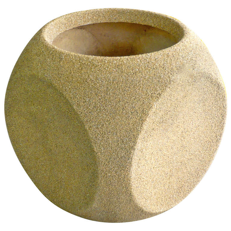 Sand Coated Fiberglass Pot at 1stDibs