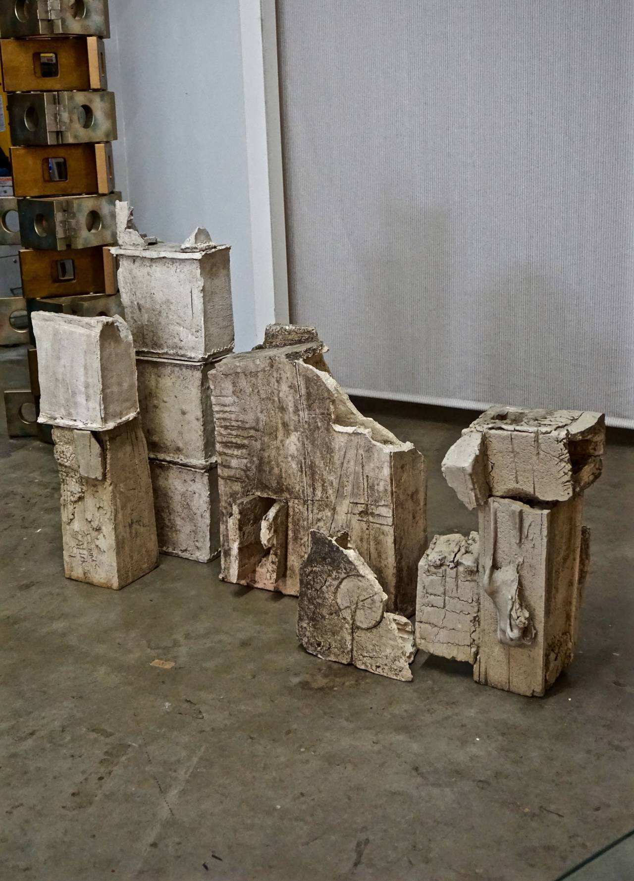 Dennis Gallagher Clay Sculpture Titled "Fragments" at 1stDibs