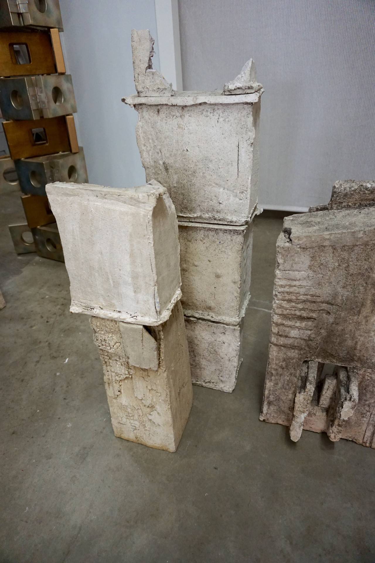 Dennis Gallagher Clay Sculpture Titled "Fragments" at 1stDibs