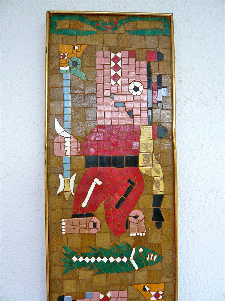 Native American Tile Mosaic at 1stDibs