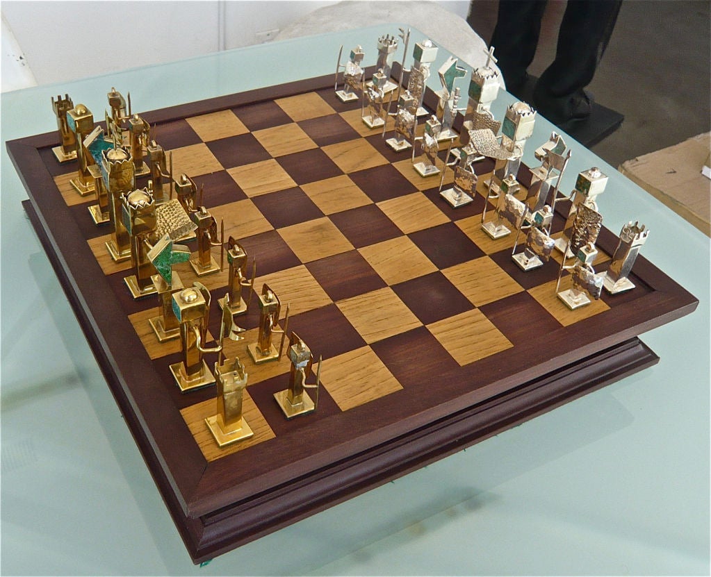 HAND CRAFTED CHESS SET at 1stDibs