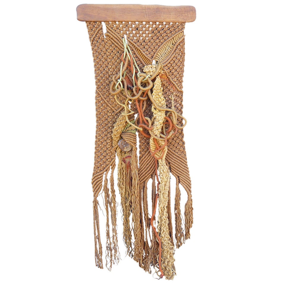 60's Macrame Tapestry at 1stDibs