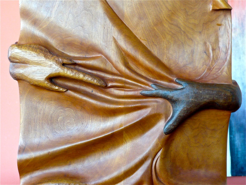 Hand Crafted Wood Cabinet at 1stDibs