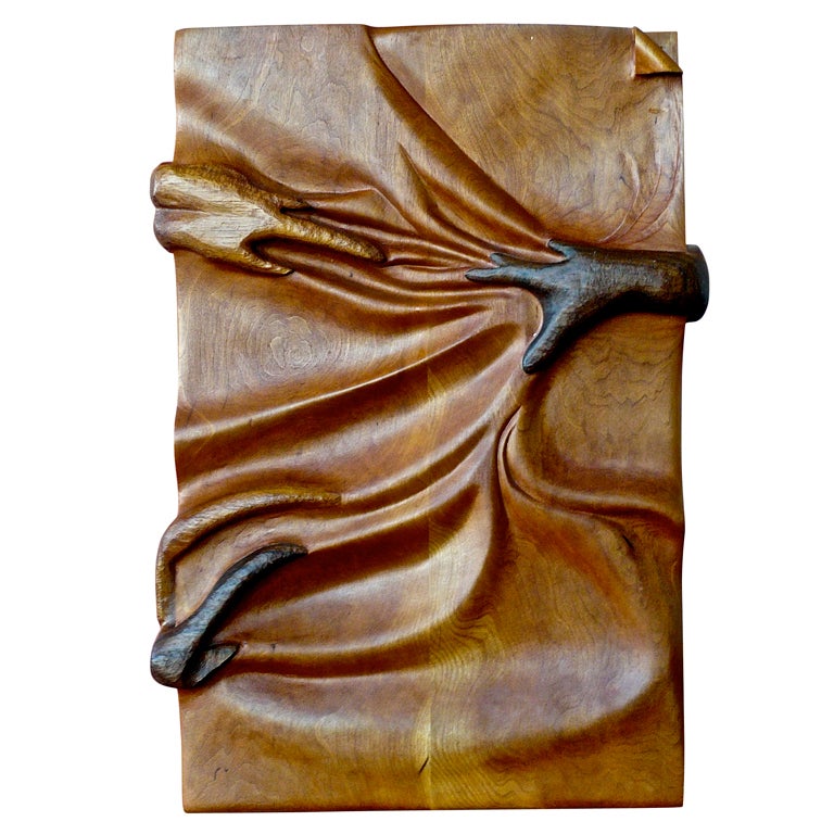 Hand Crafted Wood Cabinet at 1stDibs