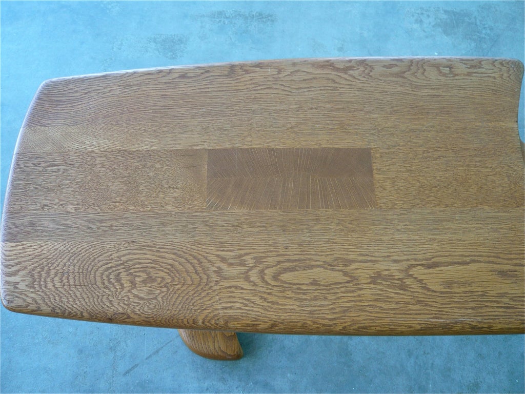 Solid Oak Bench or Coffee Table by Rick Pohlers at 1stDibs