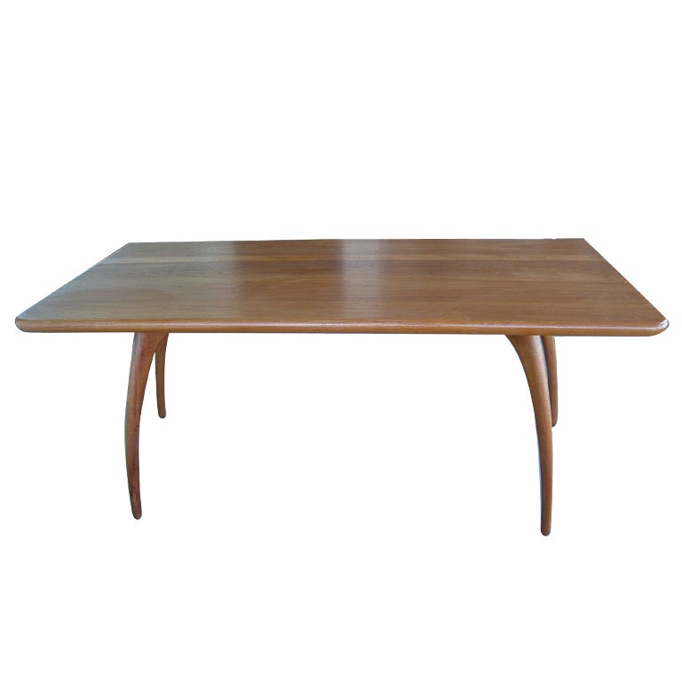 Solid Teak Dining Table by Rick Pohlers at 1stDibs
