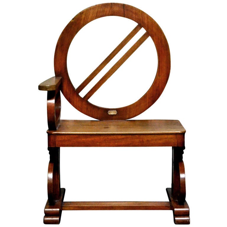 Highly Unusual One-Armed Chair at 1stDibs