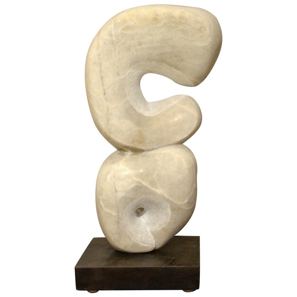 Abstract Alabaster Sculpture by Scott Donadio at 1stDibs