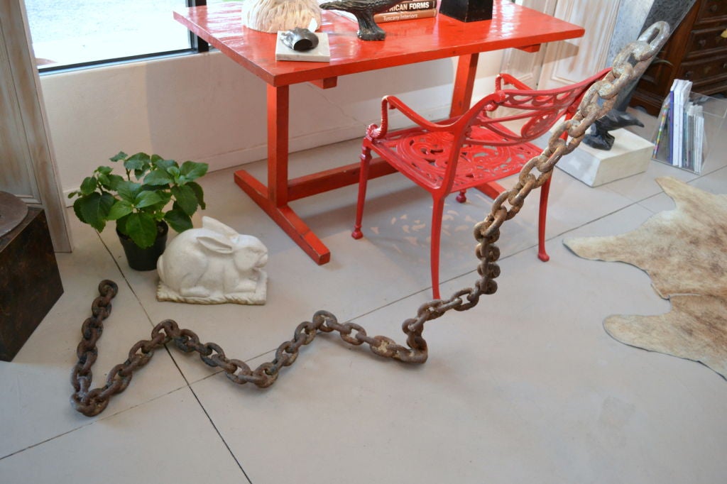 Folk Art Chain Sculpture for Outdoors at 1stDibs