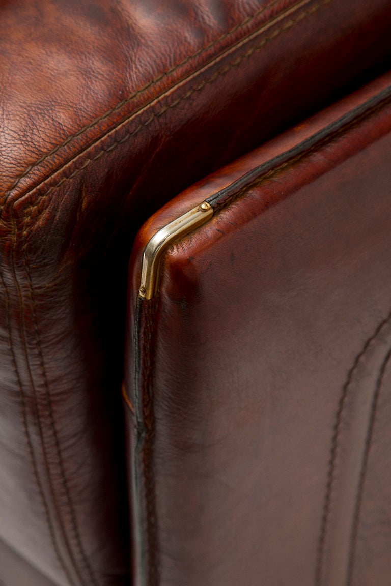 Mario Bellini Buffalo Leather Sofa at 1stDibs | buffalo leather couch ...