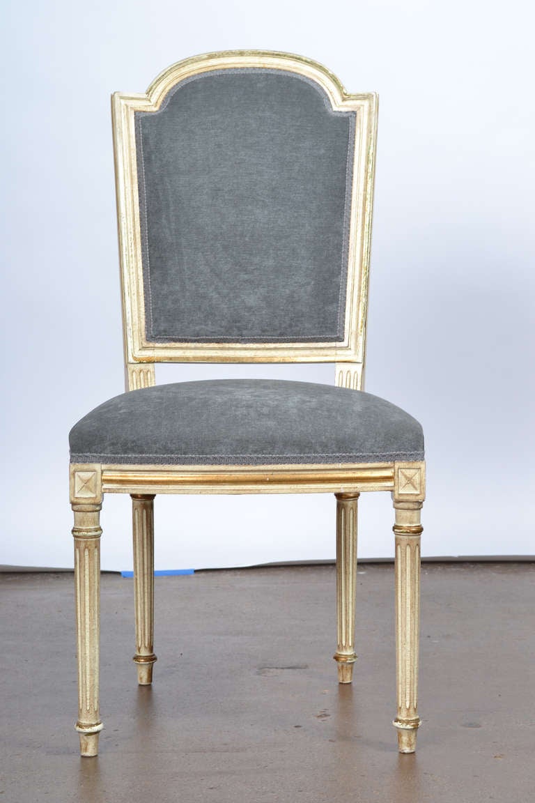 French Louis XVI Set of Six Dining Chairs at 1stDibs