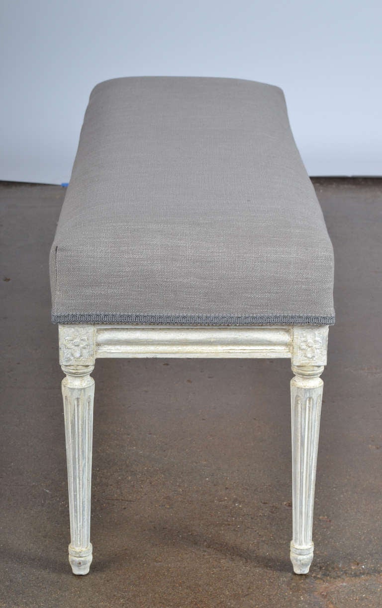 French Louis XVI Style Bench at 1stDibs