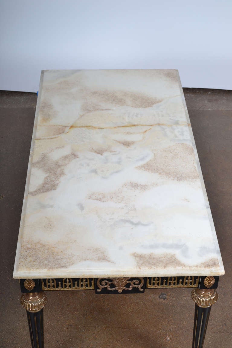 Louis XVI Onyx Top Coffee Table at 1stDibs