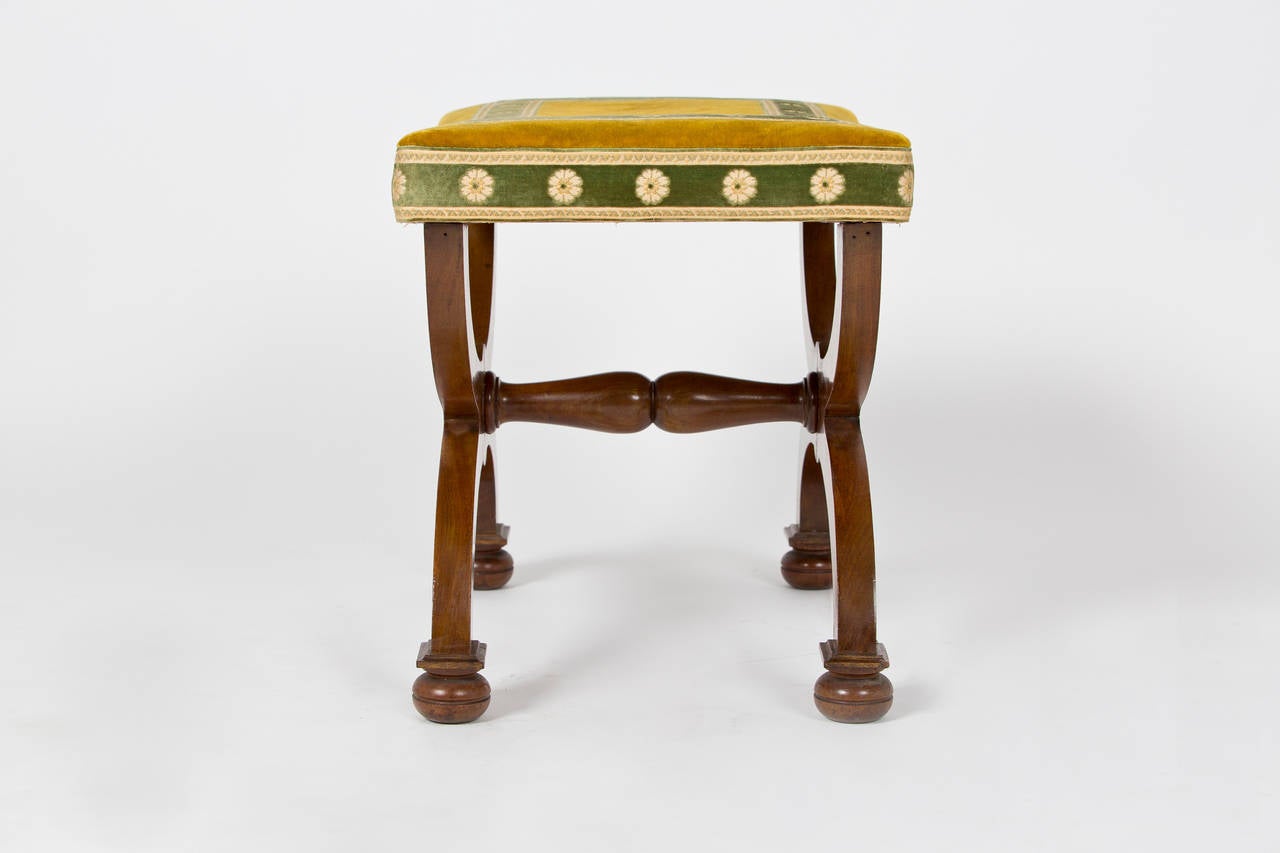 French Restauration Pair of Stools at 1stDibs