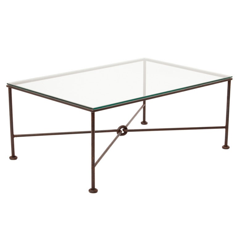 Alberto Giacometti Style Forged Iron Coffee Table at 1stDibs