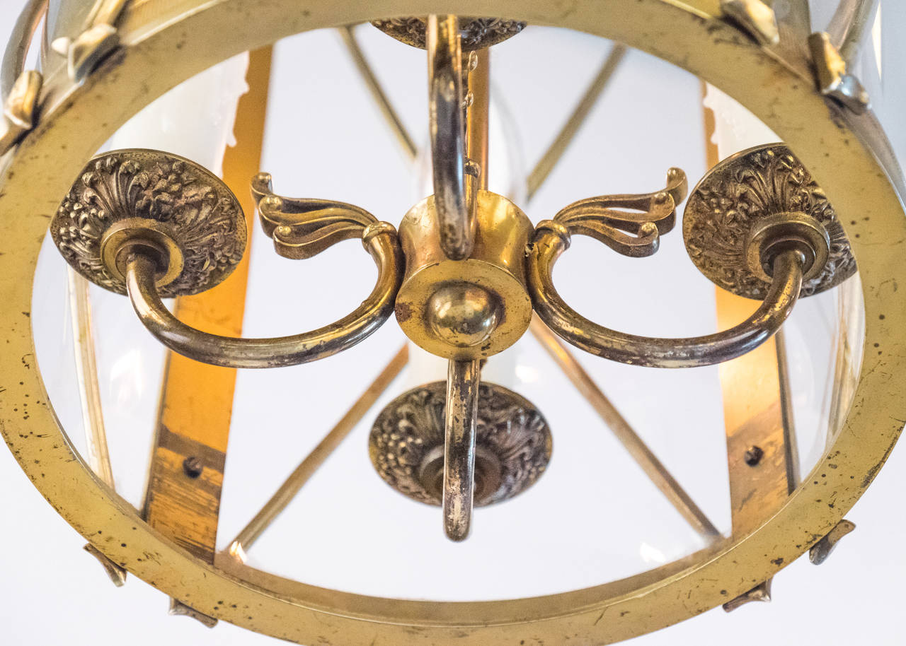French Antique Brass Lantern with Arrows at 1stDibs