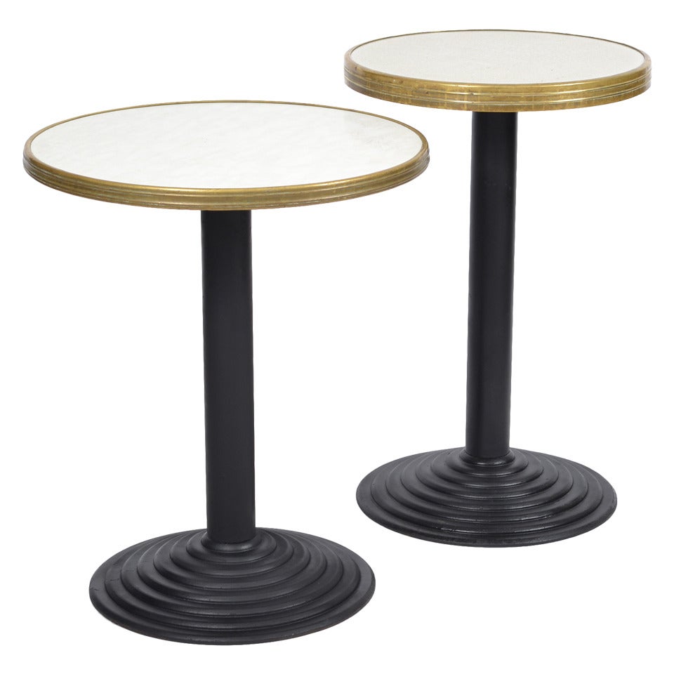 Set of French Vintage Bistro Tables at 1stDibs