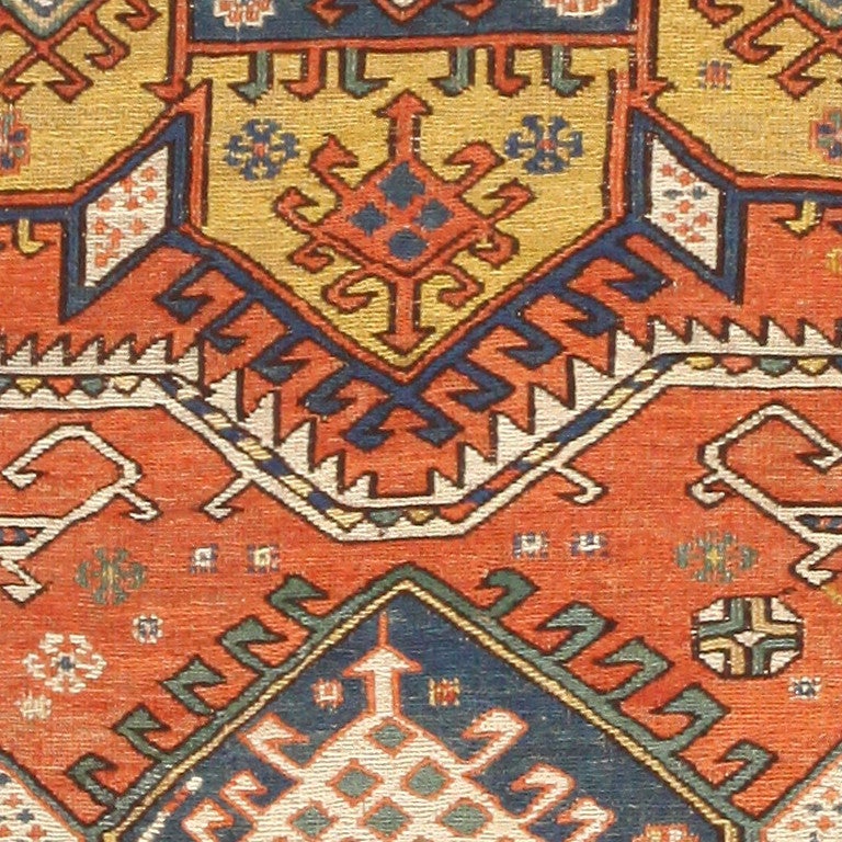 Gorgeous Antique Caucasian Soumak Rug For Sale at 1stdibs