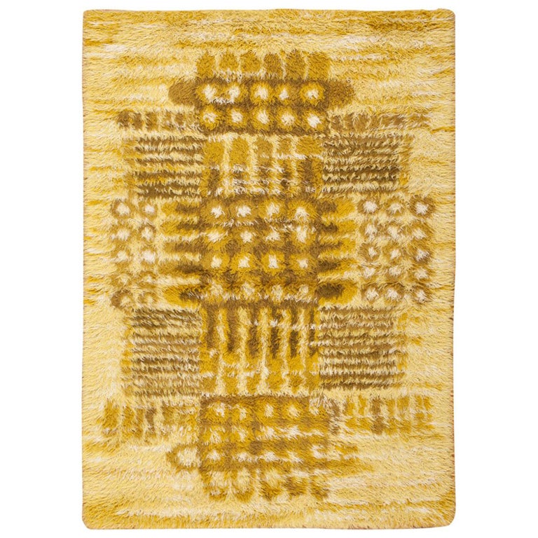 Vintage Rya Rug at 1stDibs
