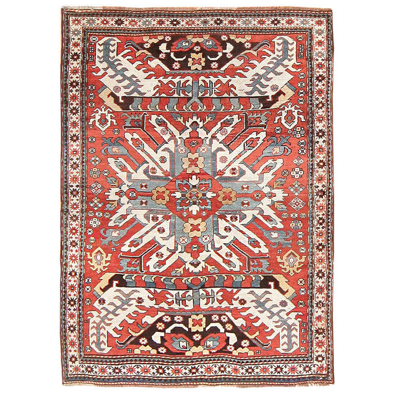 Antique Caucasian Eagle Kazak Rug at 1stDibs