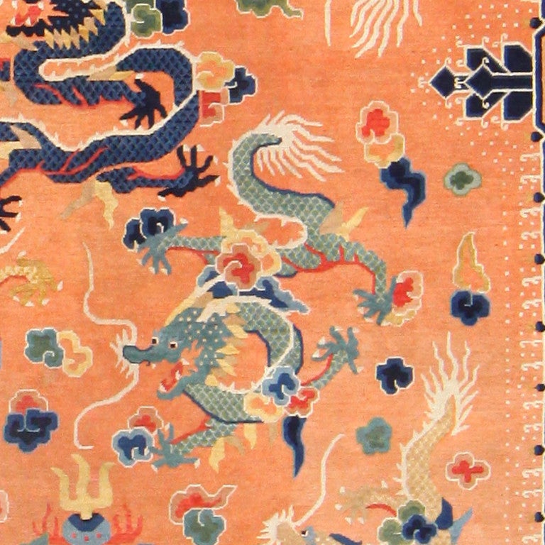 Antique Chinese Dragon Carpet at 1stDibs