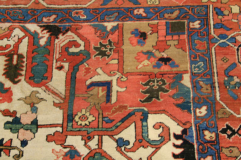 Antique Heriz Serapi Rug at 1stDibs | antique heriz serapi rugs