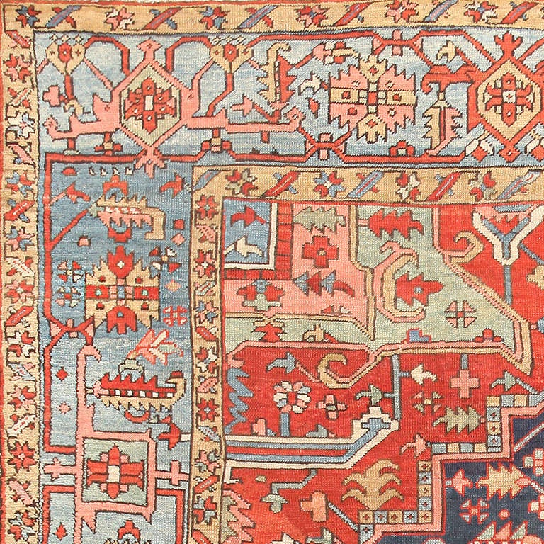 Antique Persian Heriz Rug at 1stDibs