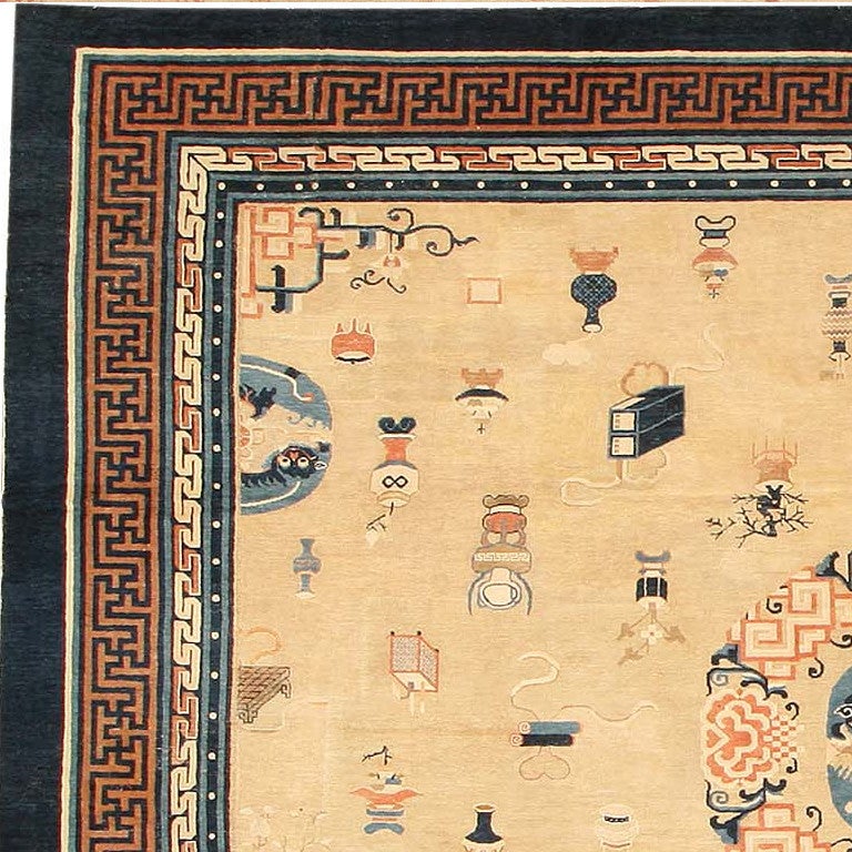 Antique Large Chinese Carpet at 1stdibs