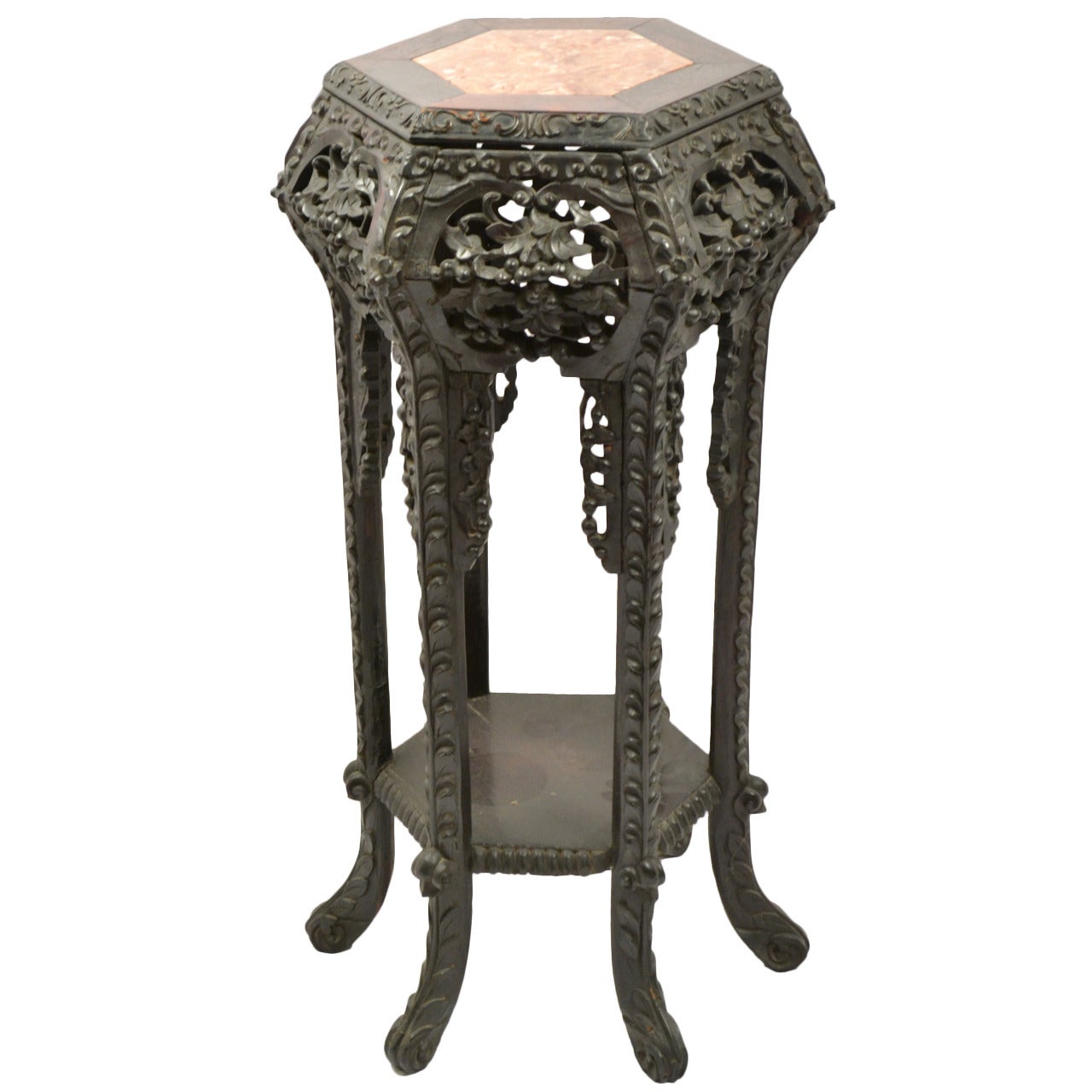 Boxed Marble Top Japanese Stand at 1stDibs