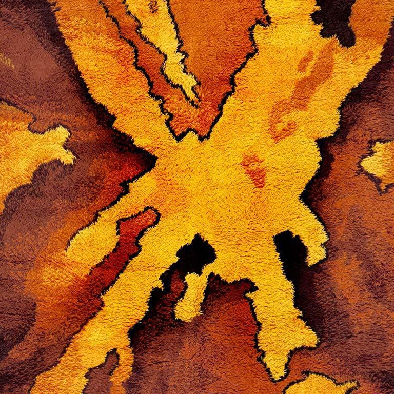 Vintage Rya Rug at 1stDibs