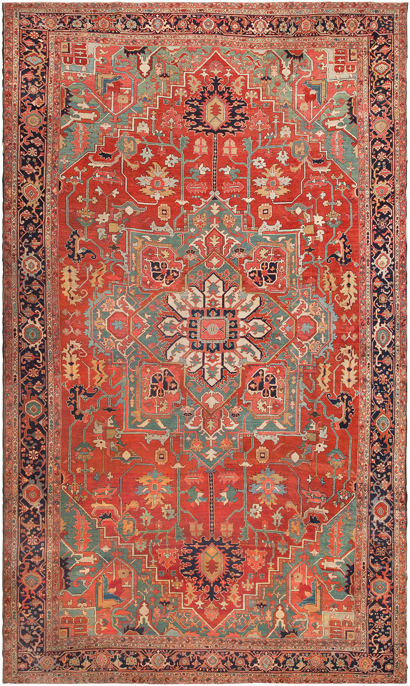 Antique Persian Heriz Serapi Rug at 1stDibs | antique heriz serapi ...