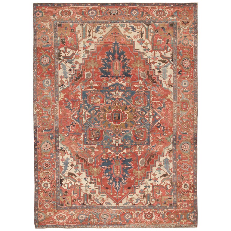 Antique Heriz Serapi Rug at 1stDibs | antique heriz serapi rugs