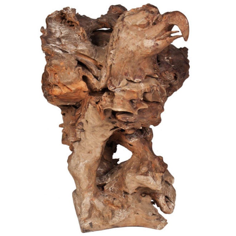 Olive Wood Root Eagle Sculpture at 1stDibs | olive wood sculptures