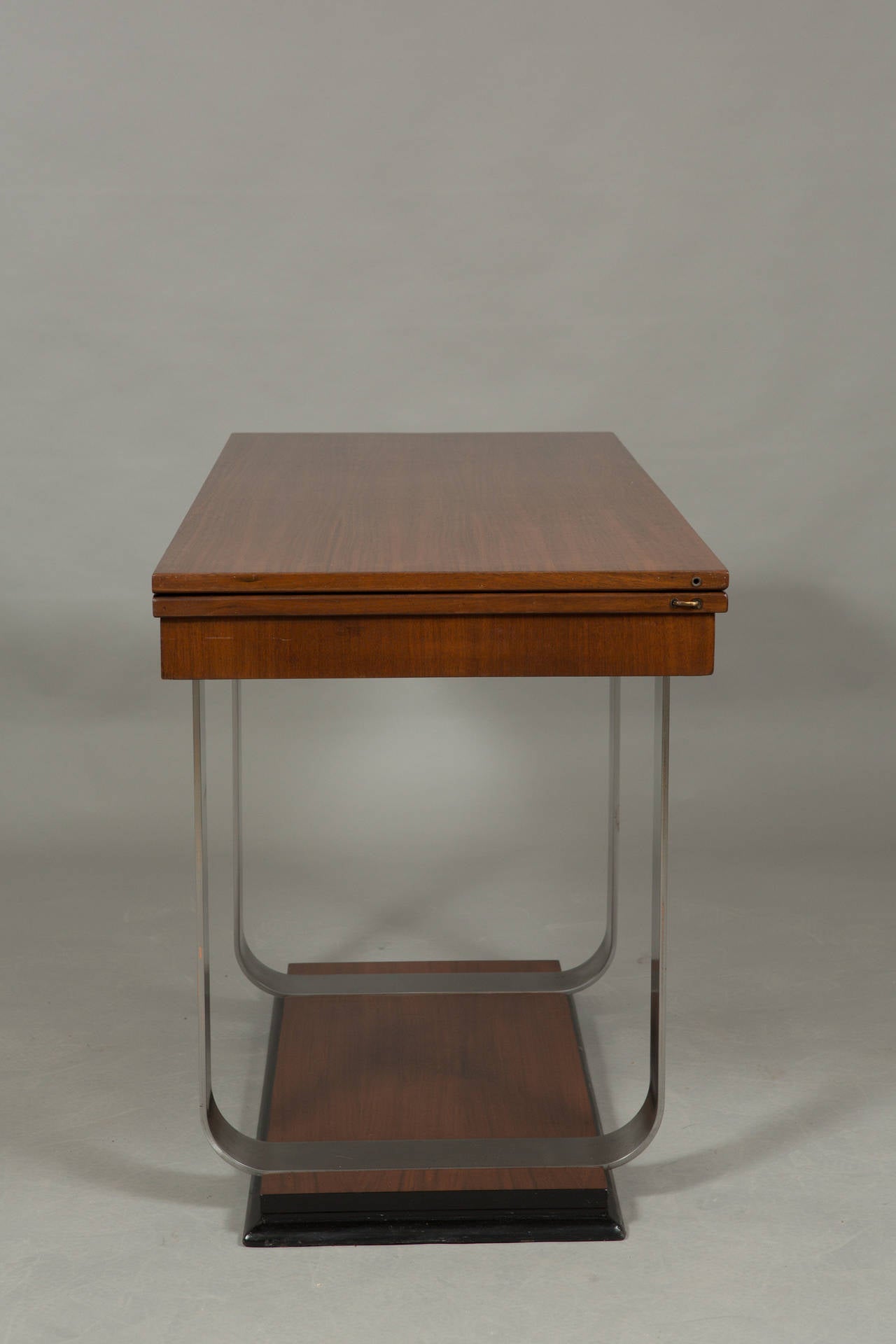 Art Deco Flip Top Console Table at 1stDibs
