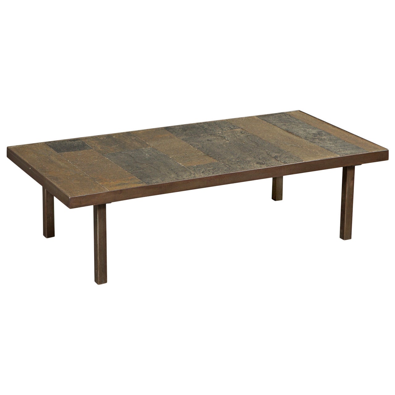 1960s Slate and Stone Coffee Table at 1stDibs | slate stone coffee ...