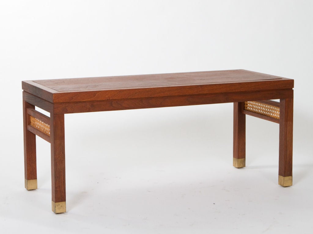 Mid-Century Modern Teak Bench at 1stDibs