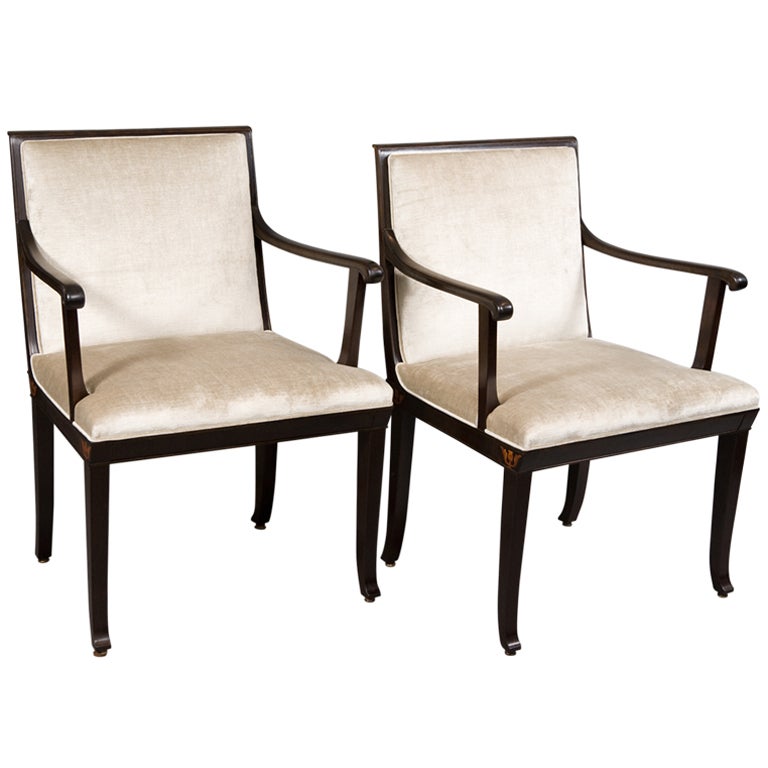 Pair of Carl Malsten Armchairs at 1stDibs