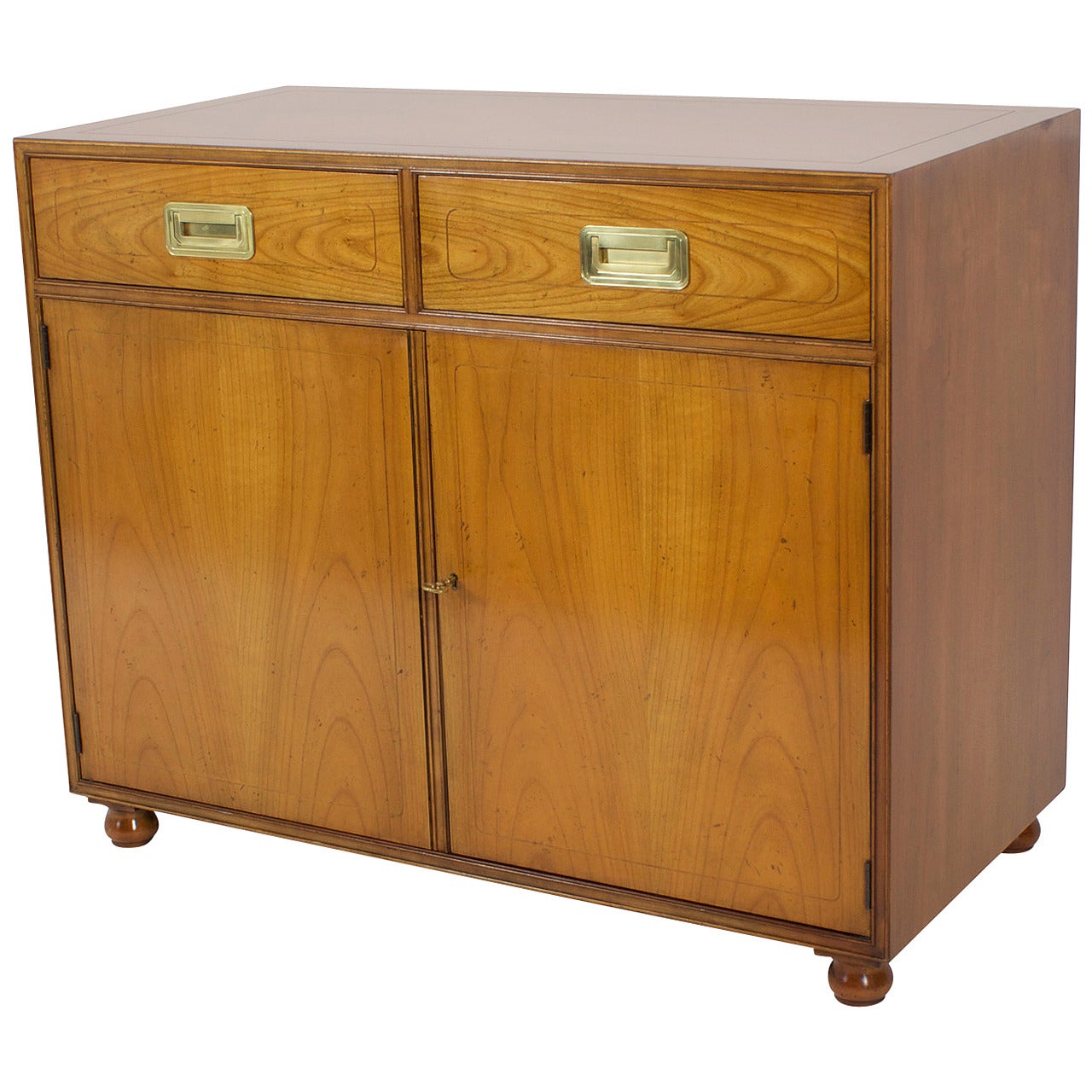 Baker Two Door Campaign Style Server or Sideboard at 1stDibs