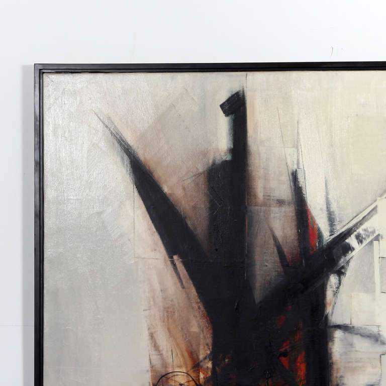 Large Abstract Oil on Canvas Painting by Mathew Carone at 1stDibs