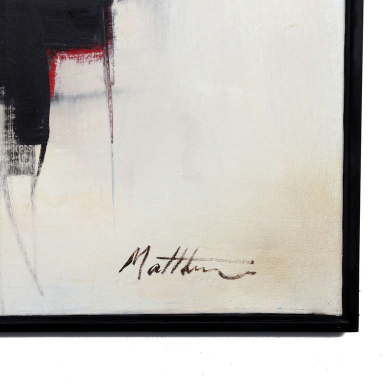 Large Abstract Oil on Canvas Painting by Mathew Carone at 1stdibs