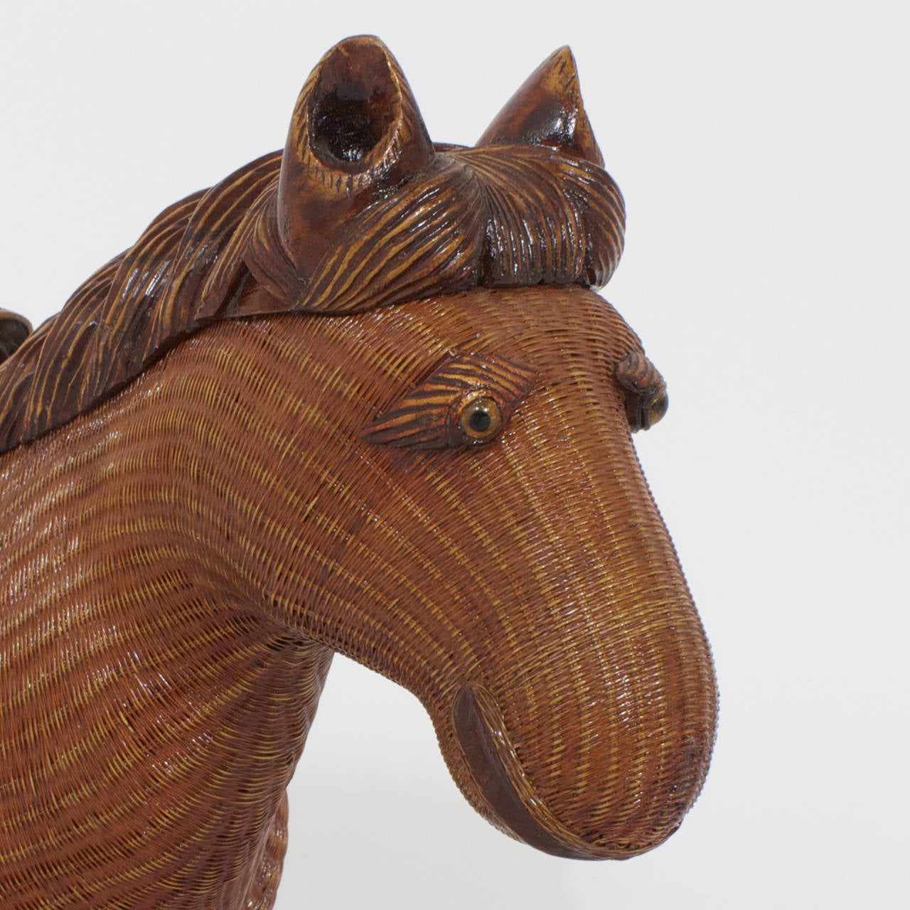 Woven Wicker Horse or Donkey at 1stDibs | wicker donkey
