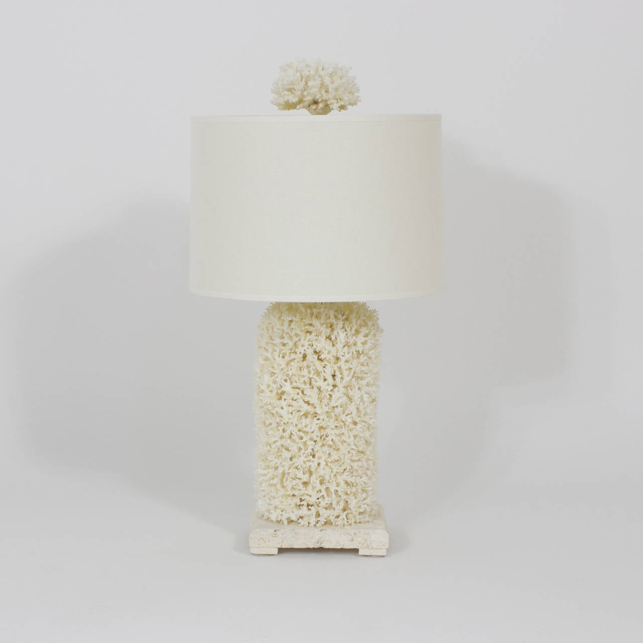 Pair of Bulbous Lace Coral Table Lamps at 1stDibs