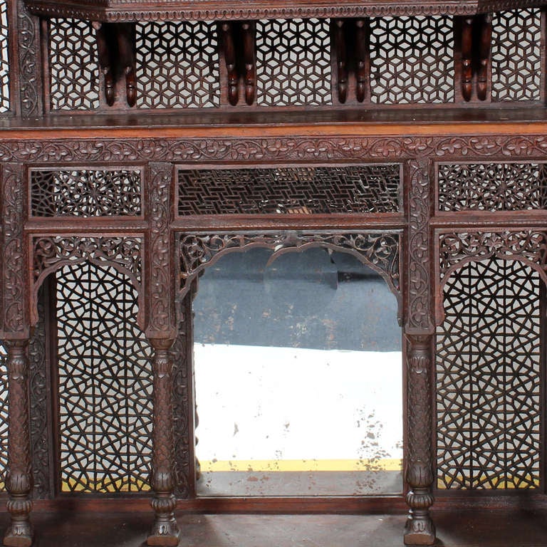 Spectacular Anglo Indian Fireplace Mantel at 1stDibs