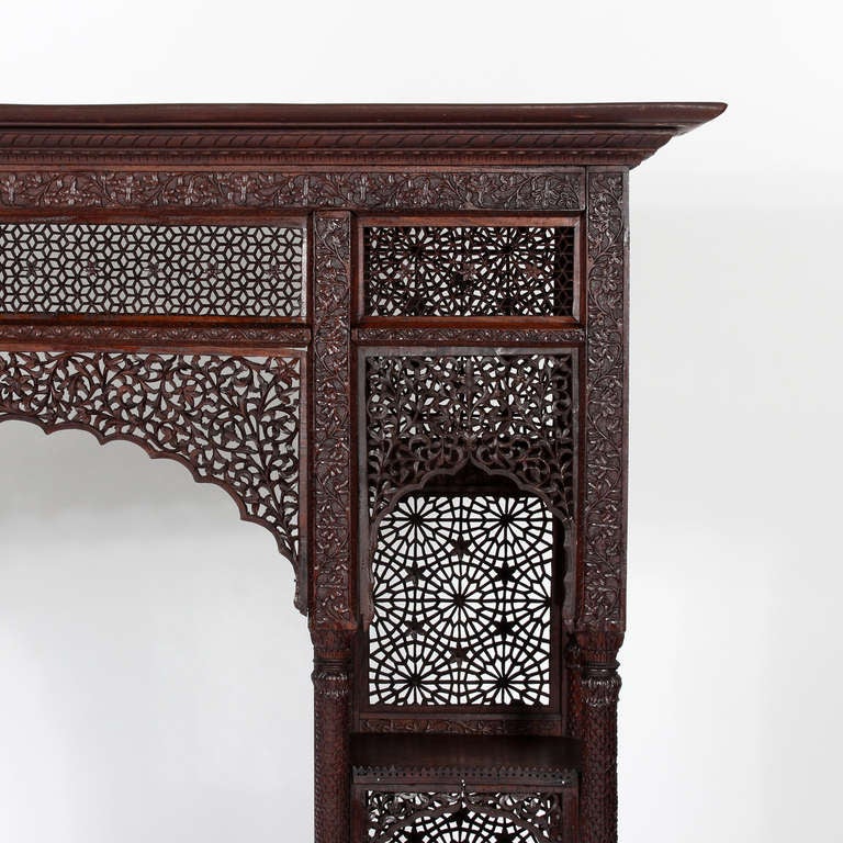 Spectacular Anglo Indian Fireplace Mantel at 1stDibs