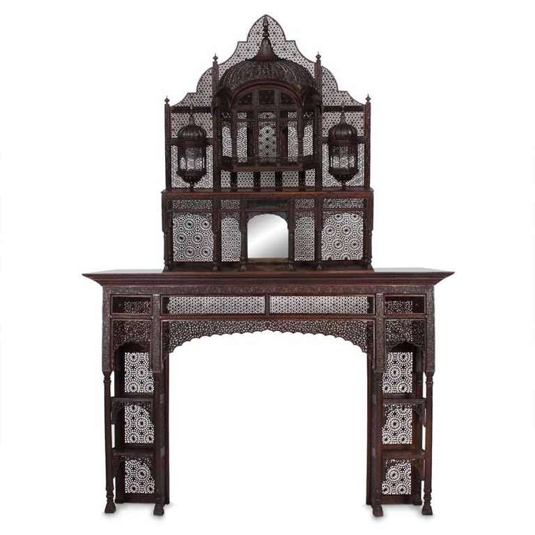 Spectacular Anglo Indian Fireplace Mantel at 1stDibs