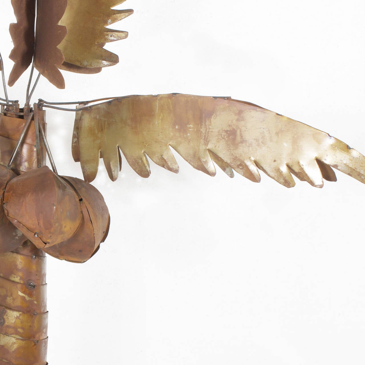 Lifesize Rustic Palm Tree with Coconuts at 1stDibs