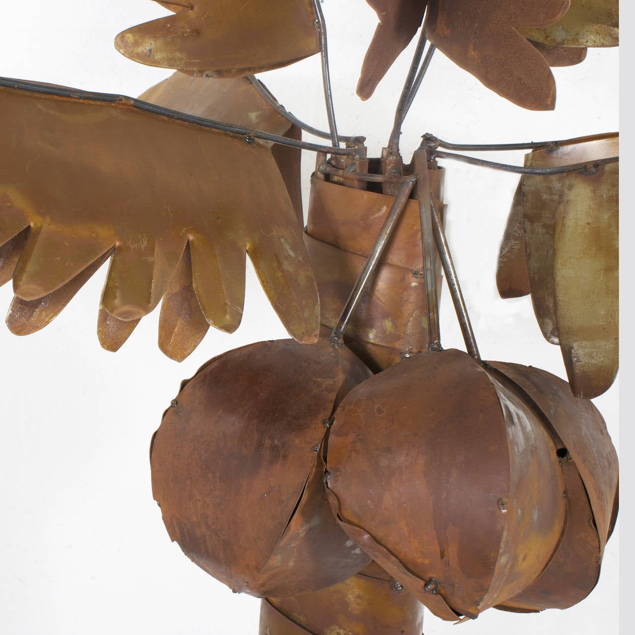 Lifesize Rustic Palm Tree with Coconuts at 1stDibs