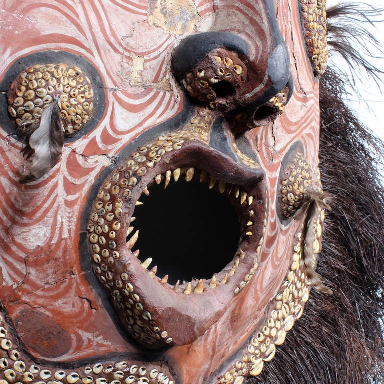 Stunning Huge New Guinea Sepik Style Mask at 1stDibs