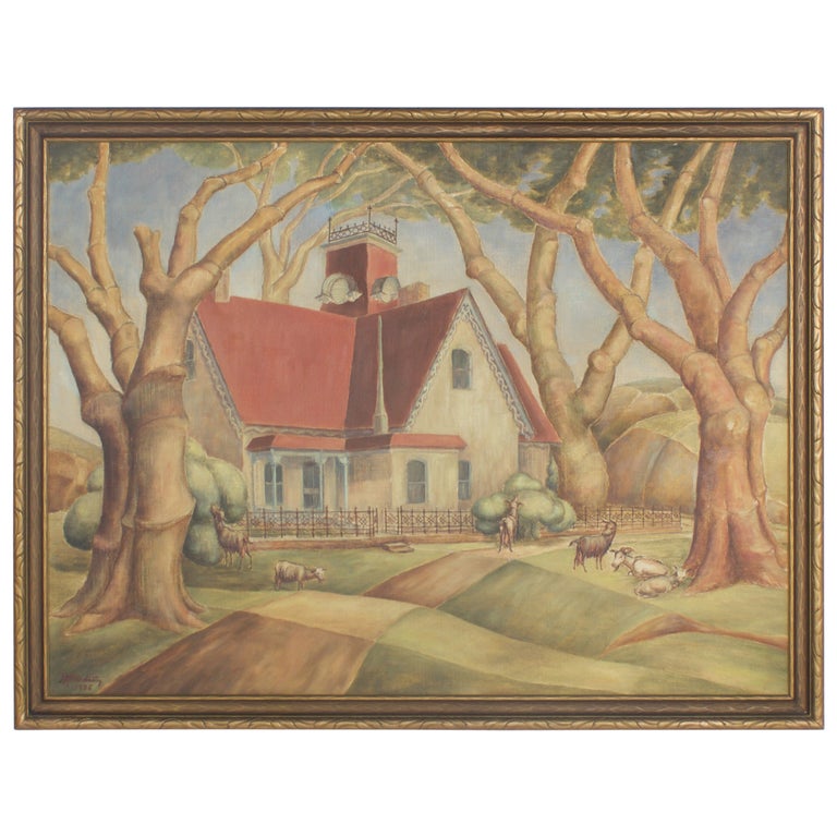 Hardesty House Painting For Sale at 1stDibs